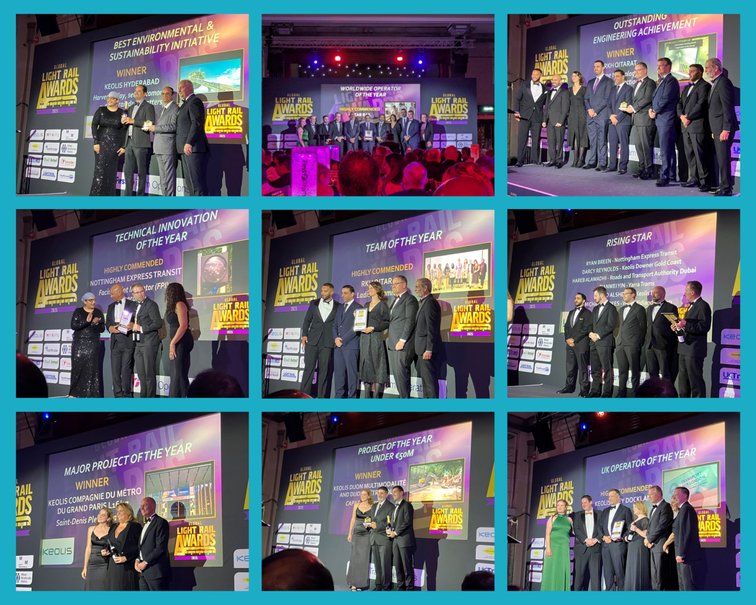 Keolis celebrates a night of success at the Global Light Rail Awards ...